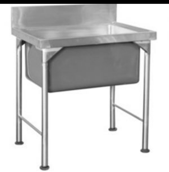 900MM Single Pot Sink With Mild Steel Legs - Dero Catering Equipment